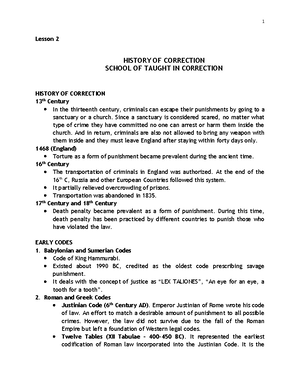 Module 2 Lessons 1-4 - Summaries - MODULE 2 THE JAIL AND THE BUREAU OF ...