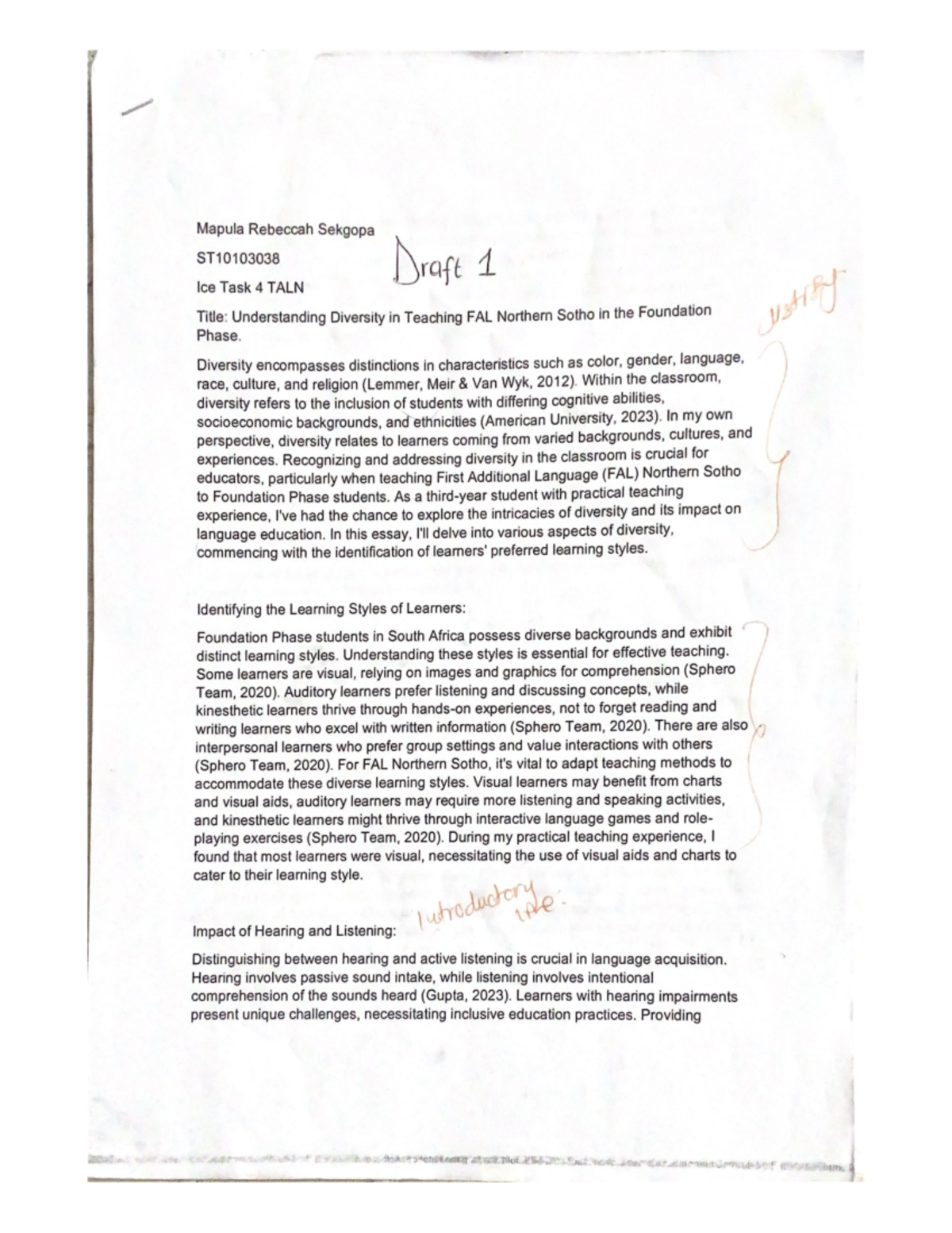 Ice task 4 TALN - Ice task 4 - TALN7312 - Studocu