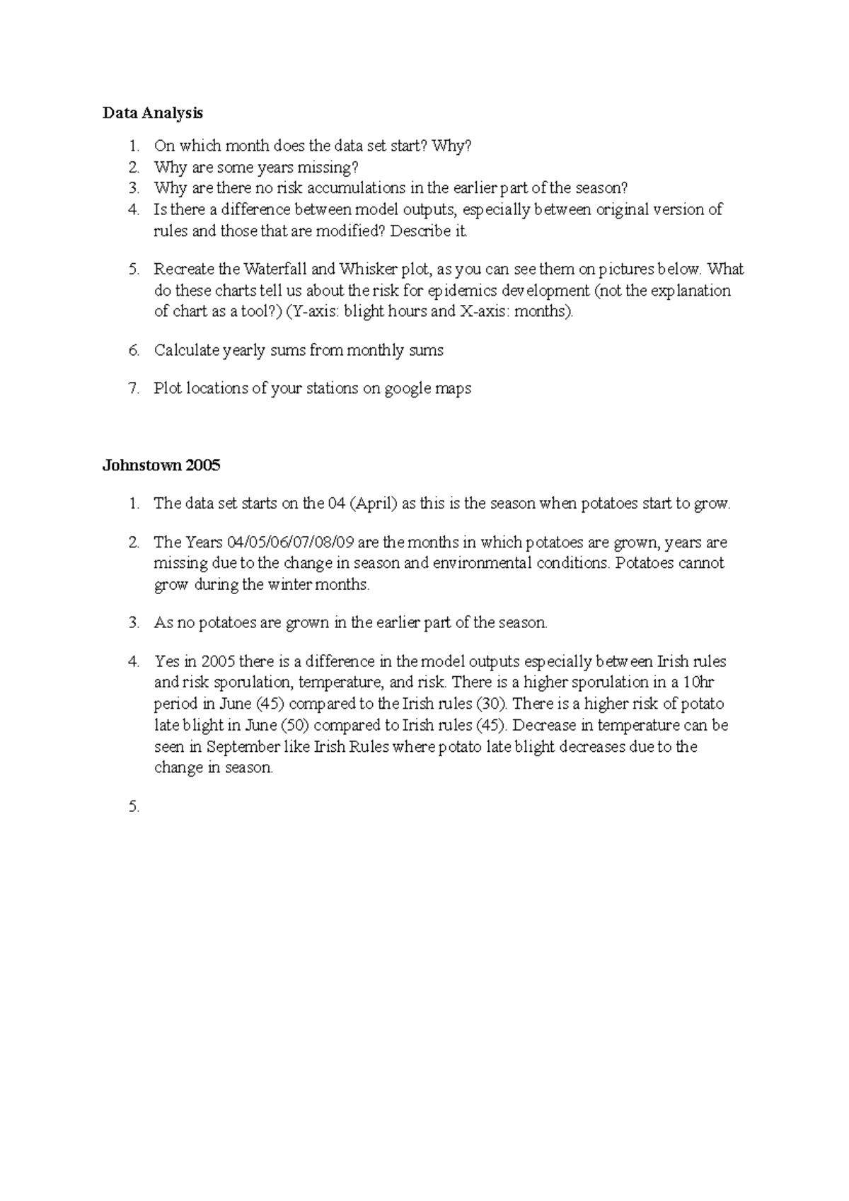Data Analysis - Grade: 2:1 - Data Analysis On which month does the data ...