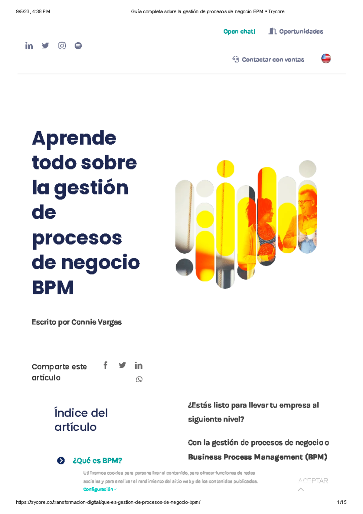 Guía completa sobre la gestión de procesos de negocio BPM - Aprende todo sobre la gestión de ...