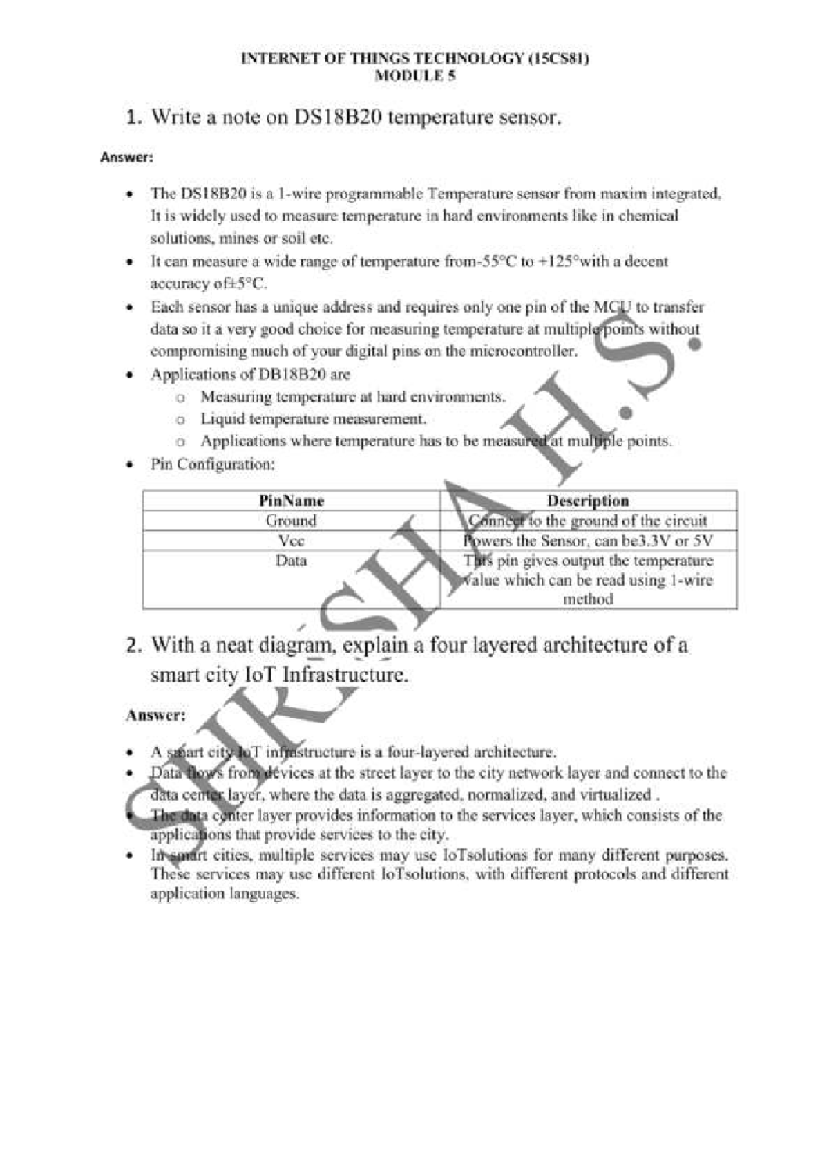 18CS81 IOT M5 notes - computer science vtu - Studocu
