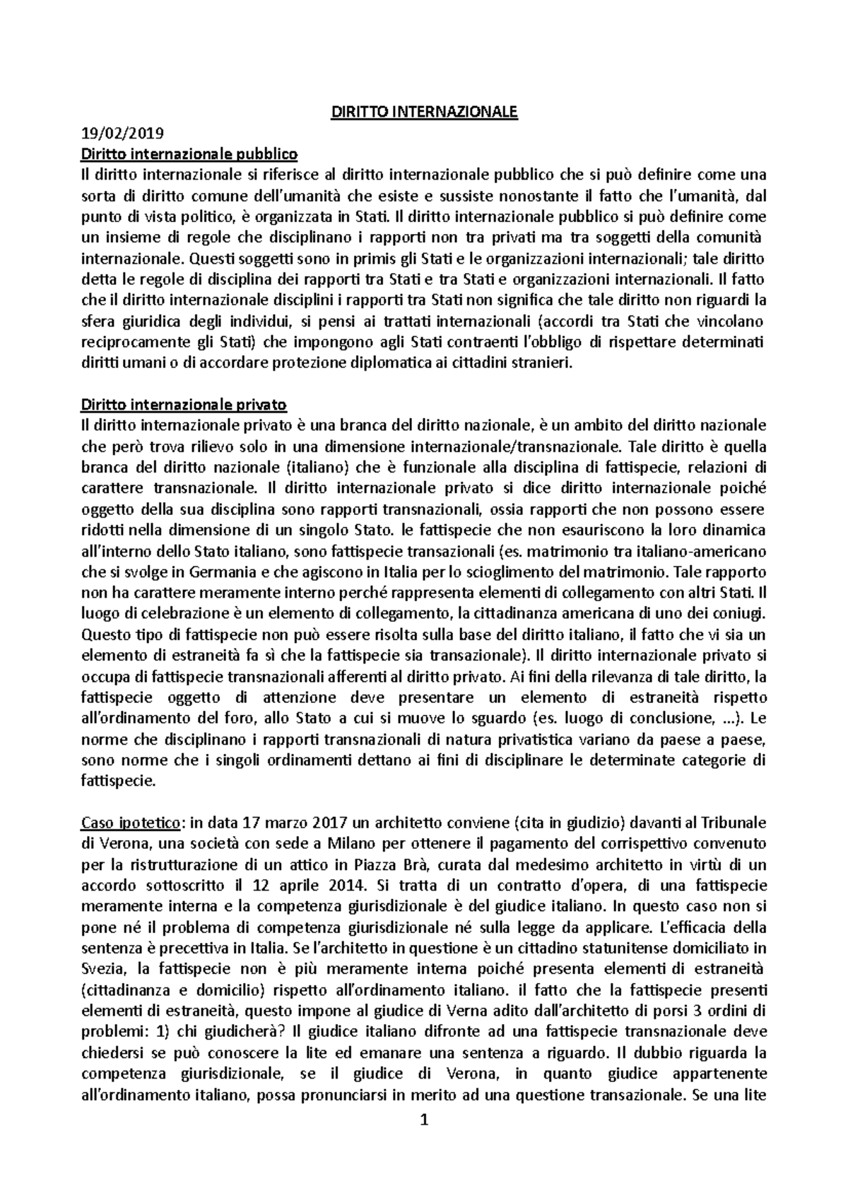 Diritto Internazionale - Il diritto internazionale pubblico si può ...