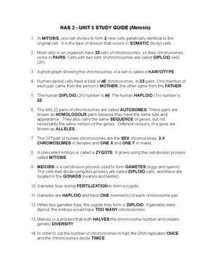 NAS 2 – Unit 1 Study Guide - NAS 2 – UNIT 1 STUDY GUIDE The Scientific ...