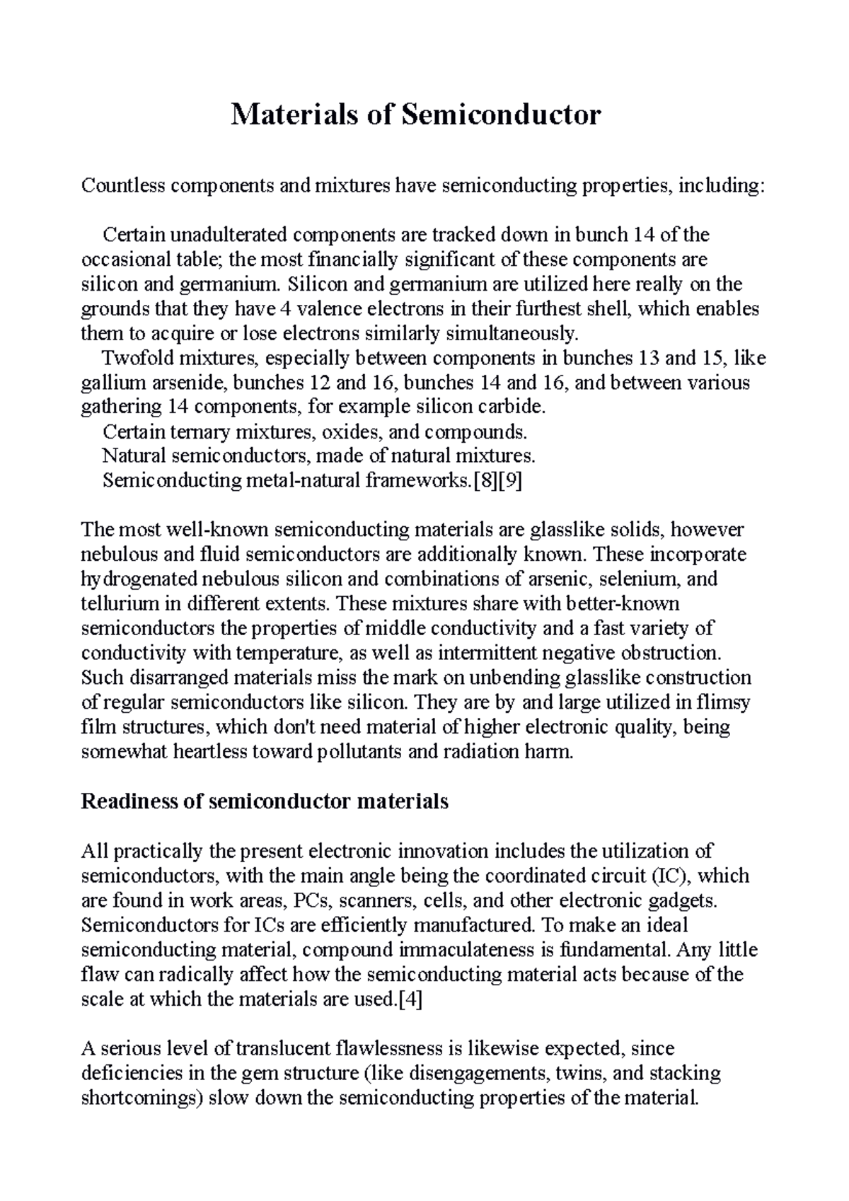 Materials of Semiconductor - Materials of Semiconductor Countless ...
