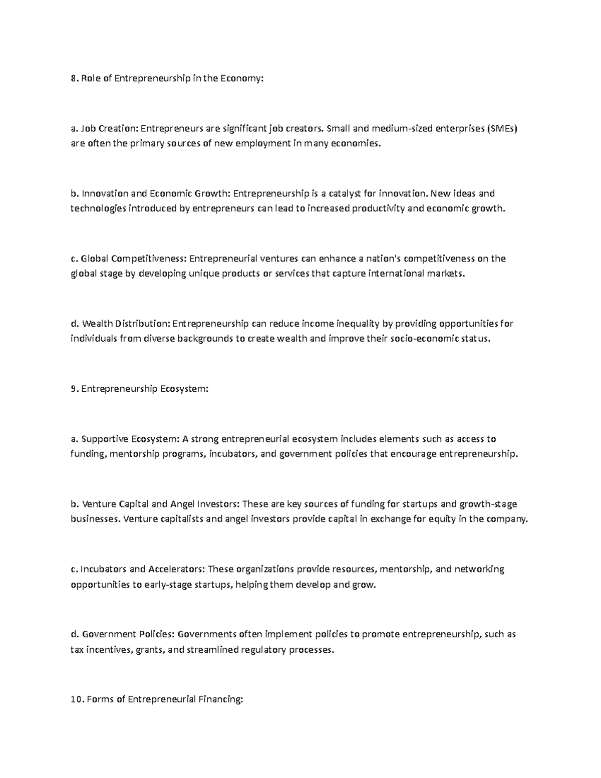 Introduction to entrepreneurship number 3 - Role of Entrepreneurship in ...