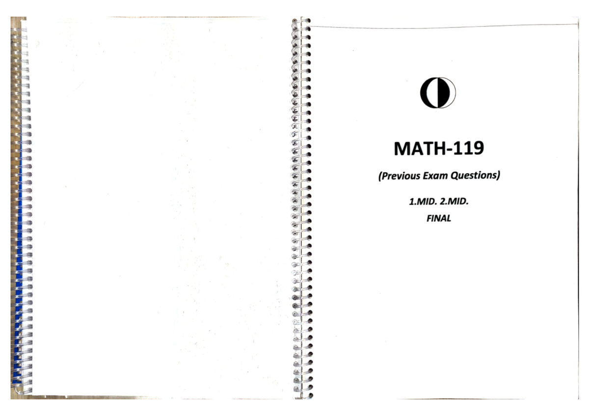 Math119 PAQ - Calculus I - Studocu