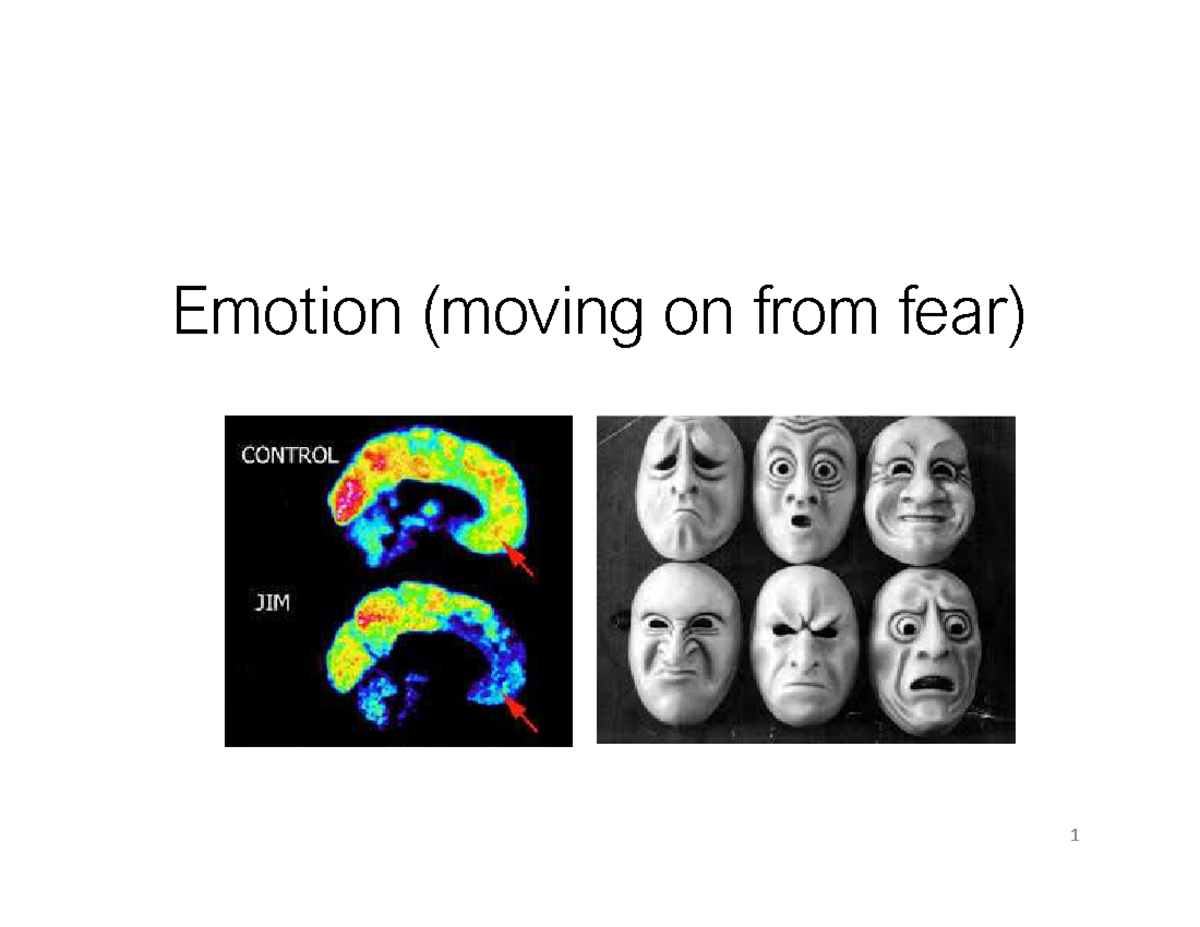 Lecture 12. Positive emotions and happiness - Emotion (moving on from ...