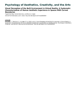 How Architecture Evokes Awe - Negami and Colin G. Ellard Department of ...