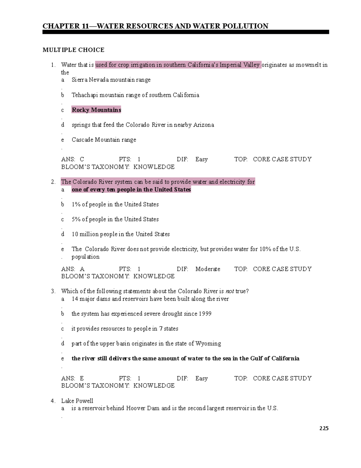 [Fin]ES 14e TB ch11, final Blooms - CHAPTER 11—WATER RESOURCES AND ...