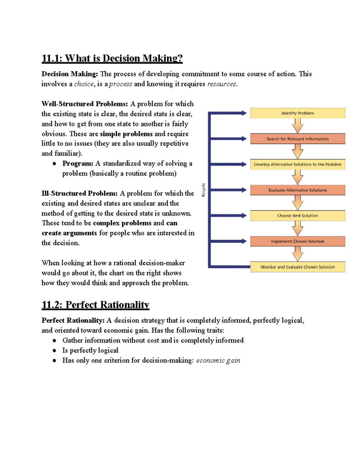 Organizational Behaviour Chapter 11 - 11: What is Decision Making ...