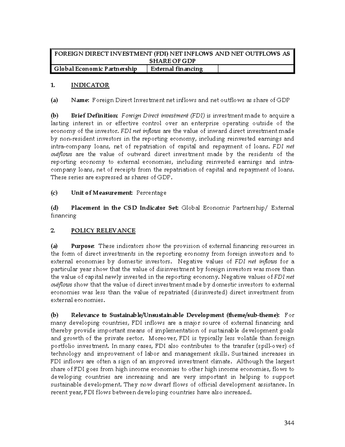 FOREIGN DIRECT INVESTMENT - FDI net inflows are the value of inward ...