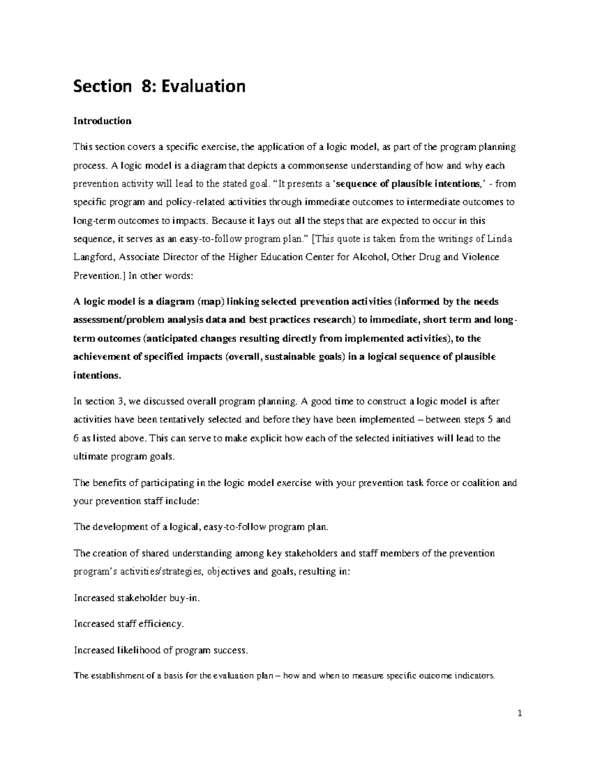 TTU ADRS 3327 Reader Section 8 Evaluation - Section 8: Evaluation ...