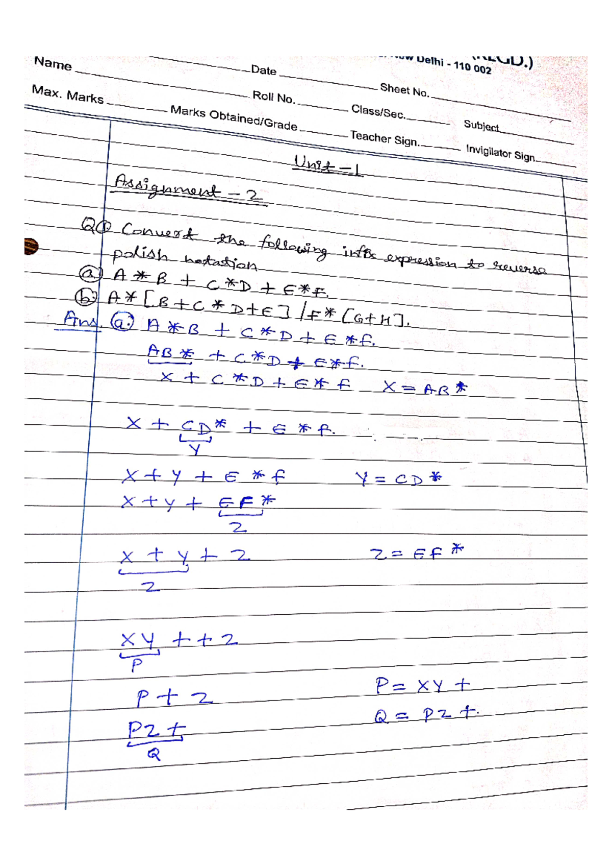Assignment coa 2 - B.tech - Studocu