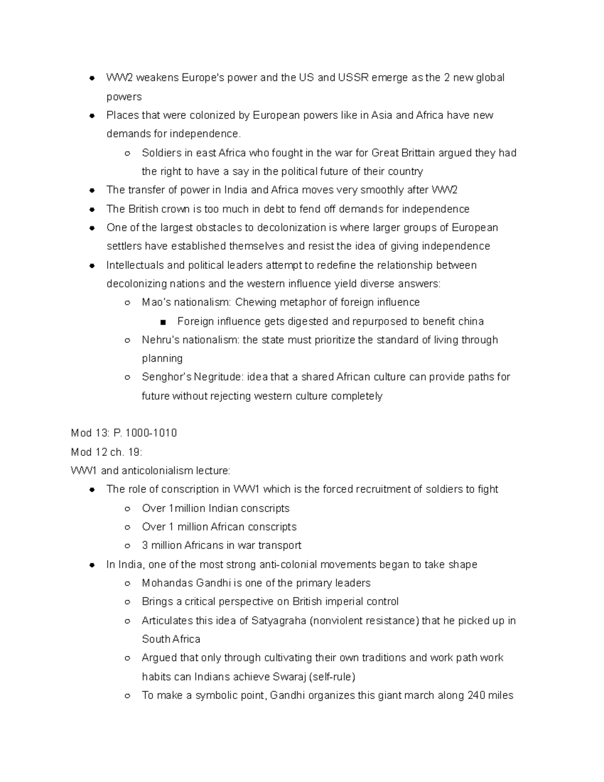 Hist Ch. 20 Notes - covers European and British power, WW1 and ...