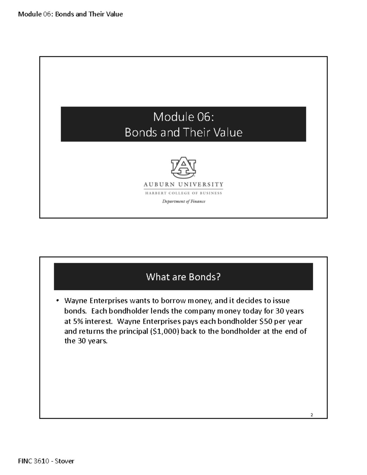 06-bonds-and-their-value - Module 06: Bonds and Their Value What are ...