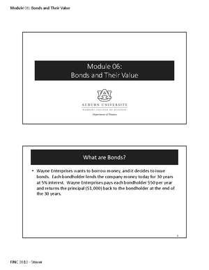 FINC 3610 Chapter 2 Notes - Chapter 2: Financial Statements and Cash ...