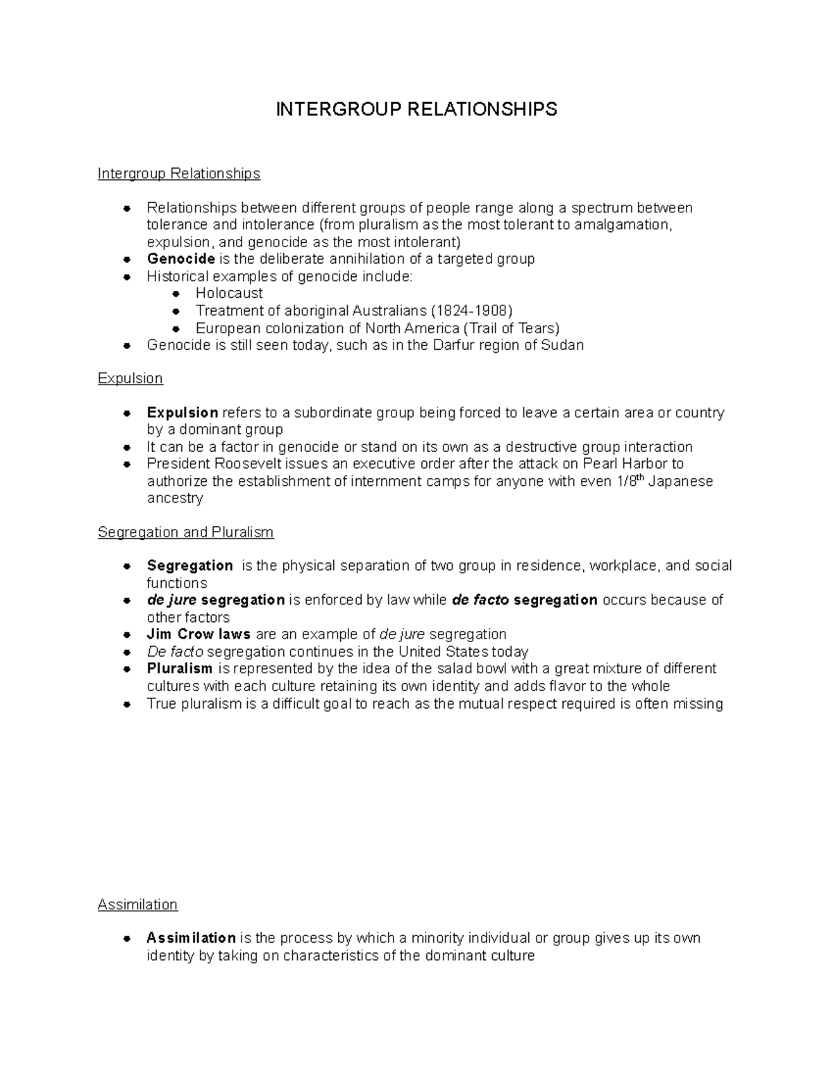 Module 8 Part 2 Intergroup Relationships - INTERGROUP RELATIONSHIPS ...