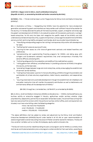 Chapter 2: DTI DEPARTMENT ADMINISTRATIVE ORDER (DAO) NO. 9, SERIES OF ...