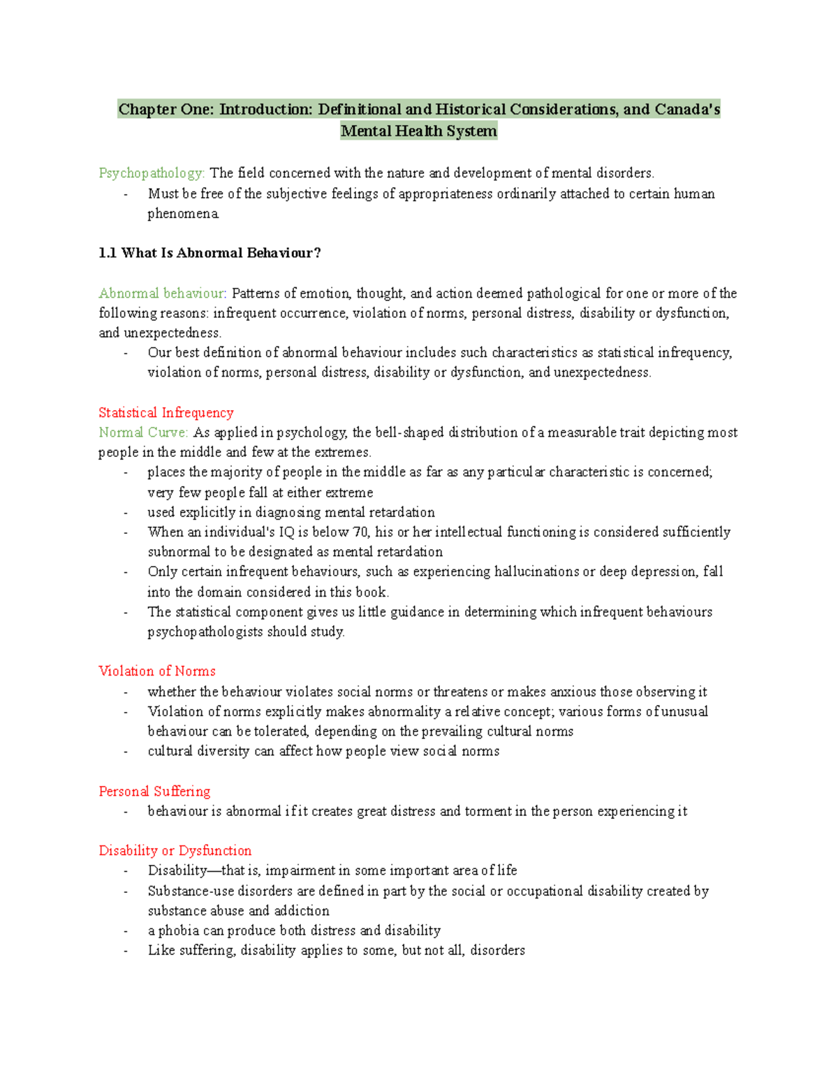 PS280 Chapter 1 - Chapter One: Introduction: Definitional and ...