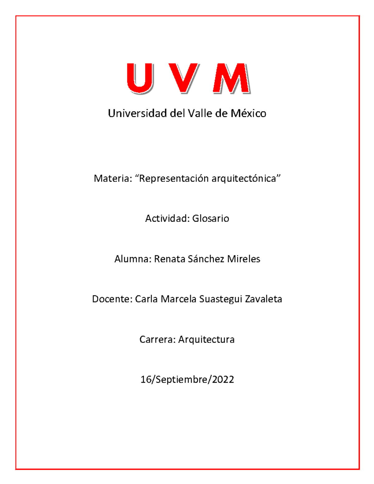 A3 RSM - ddddffff - Universidad del Valle de México Materia:
