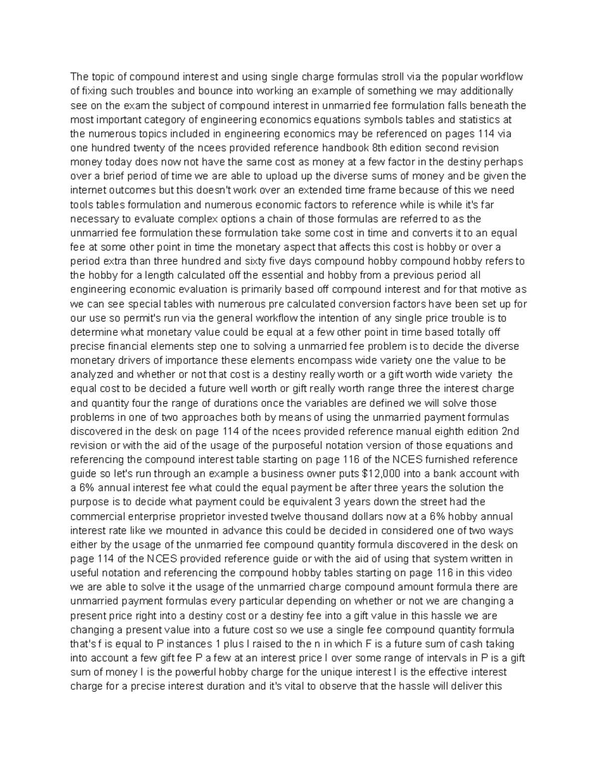 Single Payment Formulas - The topic of compound interest and using ...