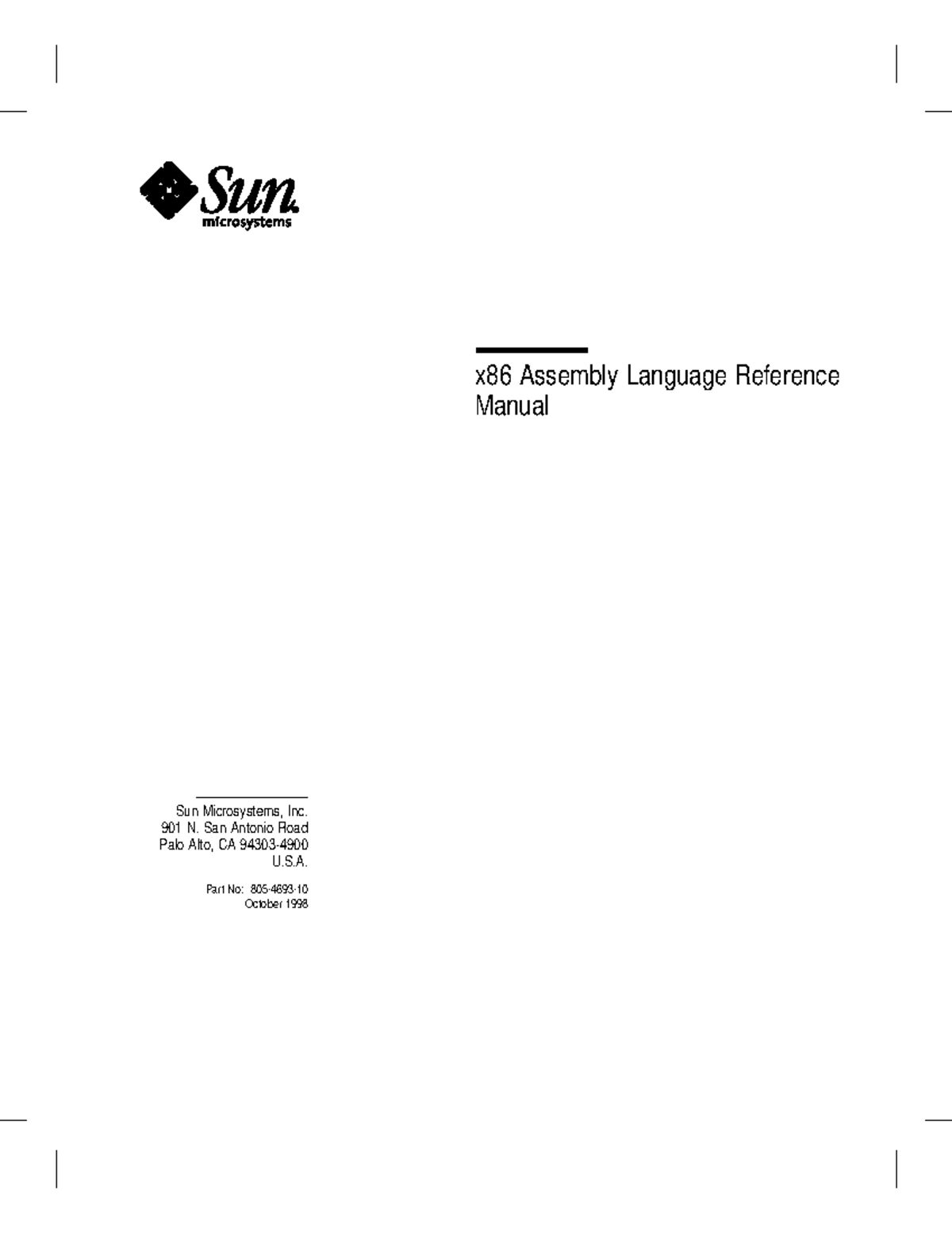 Instruction set of x88 processor - x86 Assembly Language Reference ...