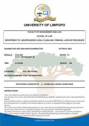 Practice Note - CIVIL - IN THE HIGH COURT OF SOUTH AFRICA (LIMPOPO ...