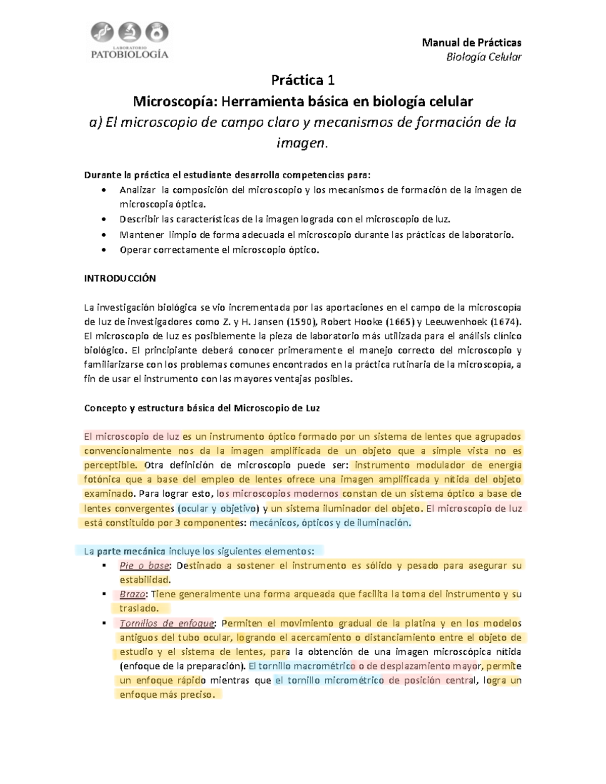 GUÍA PIA- Biocel-5-72 - Biocel - Biología Celular Práctica 1 ...