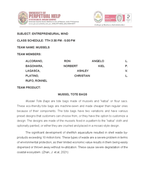 Entrep - Notes - ENTREPRENEURIAL MIND TOPIC 1 - THE FOUNDATIONS OF ...