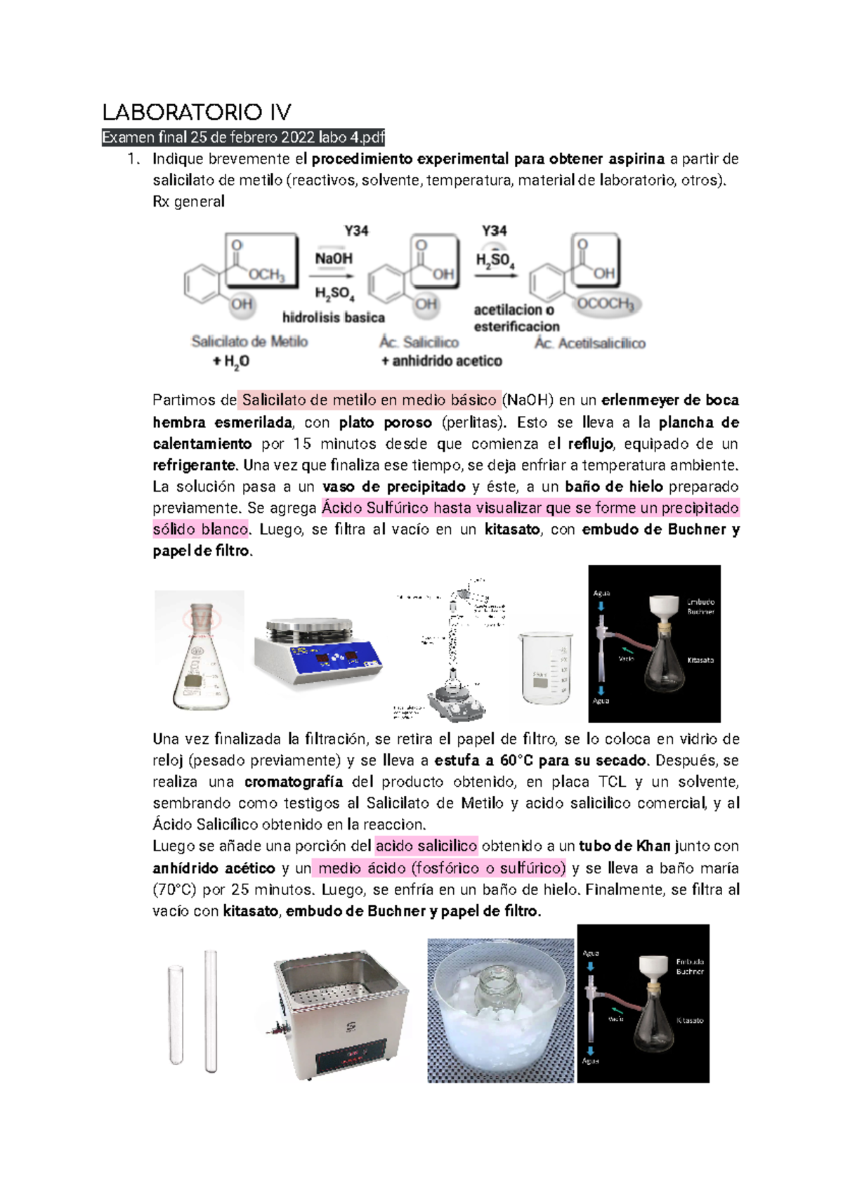 LABO IV - biotecnologia - LABORATORIO IV Examen final 25 de febrero 2022 labo 4 1. Indique - Studocu