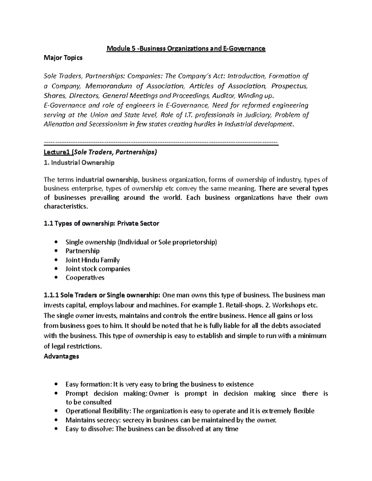 Unit-5 Constitution of India - Module 5 -Business Organizations and E ...