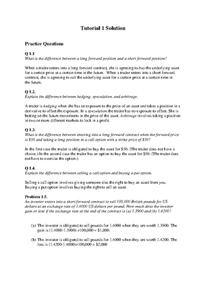 Tutorial 9 Solutions - Hope these help and have a great semester ...