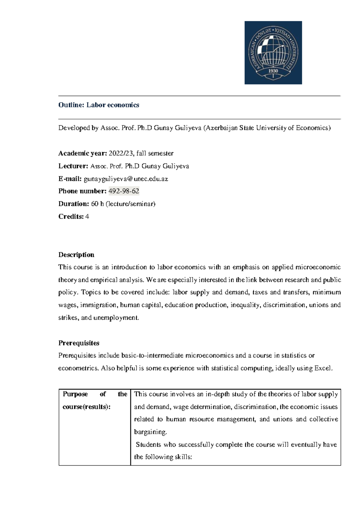 Labor exam - bu yaxsiliqlari ata ovladina etmir. - Outline: Labor ...