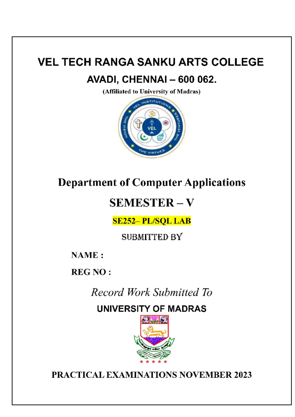 3rd bca c rdbms lab - Jjdkdk - computer science - Studocu