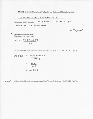 Section 13.1 - Notes - MATH 021 - Studocu