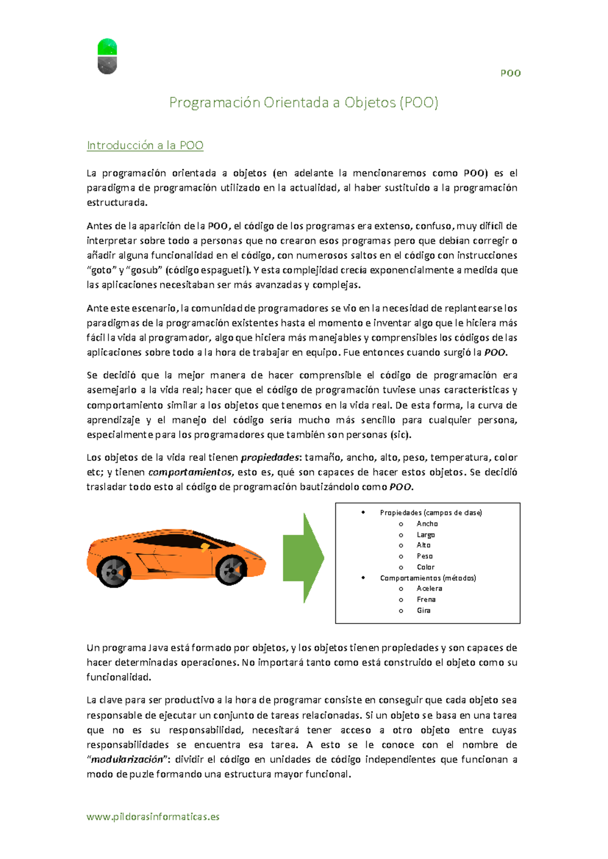 POO basico - Apuntes de conceptos básicos de la programación orientada ...