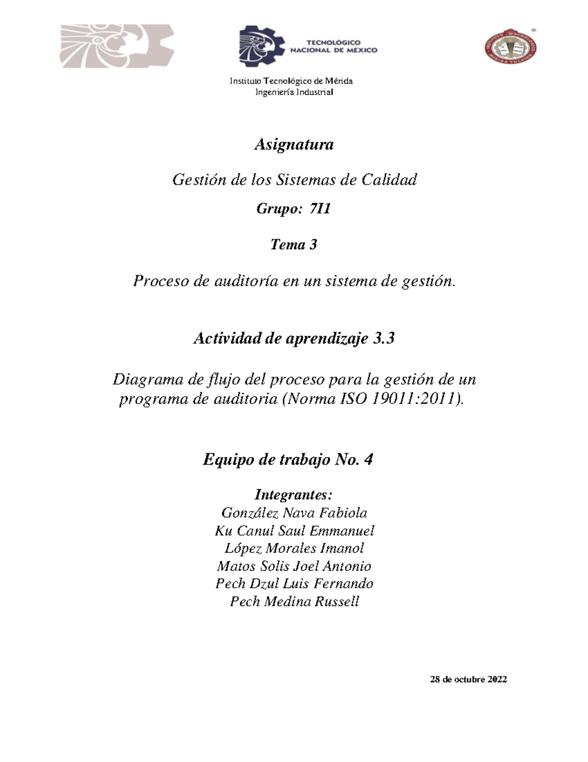 A3 - Descripción de los tipos de lenguaje - Instituto Tecnológico de ...