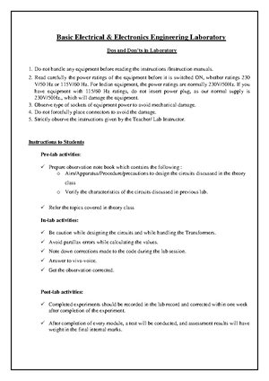 283 EEM LAb manual-madhab pdf Electrical Power Practicals - CET, BPUT Electrical & Electronics ...