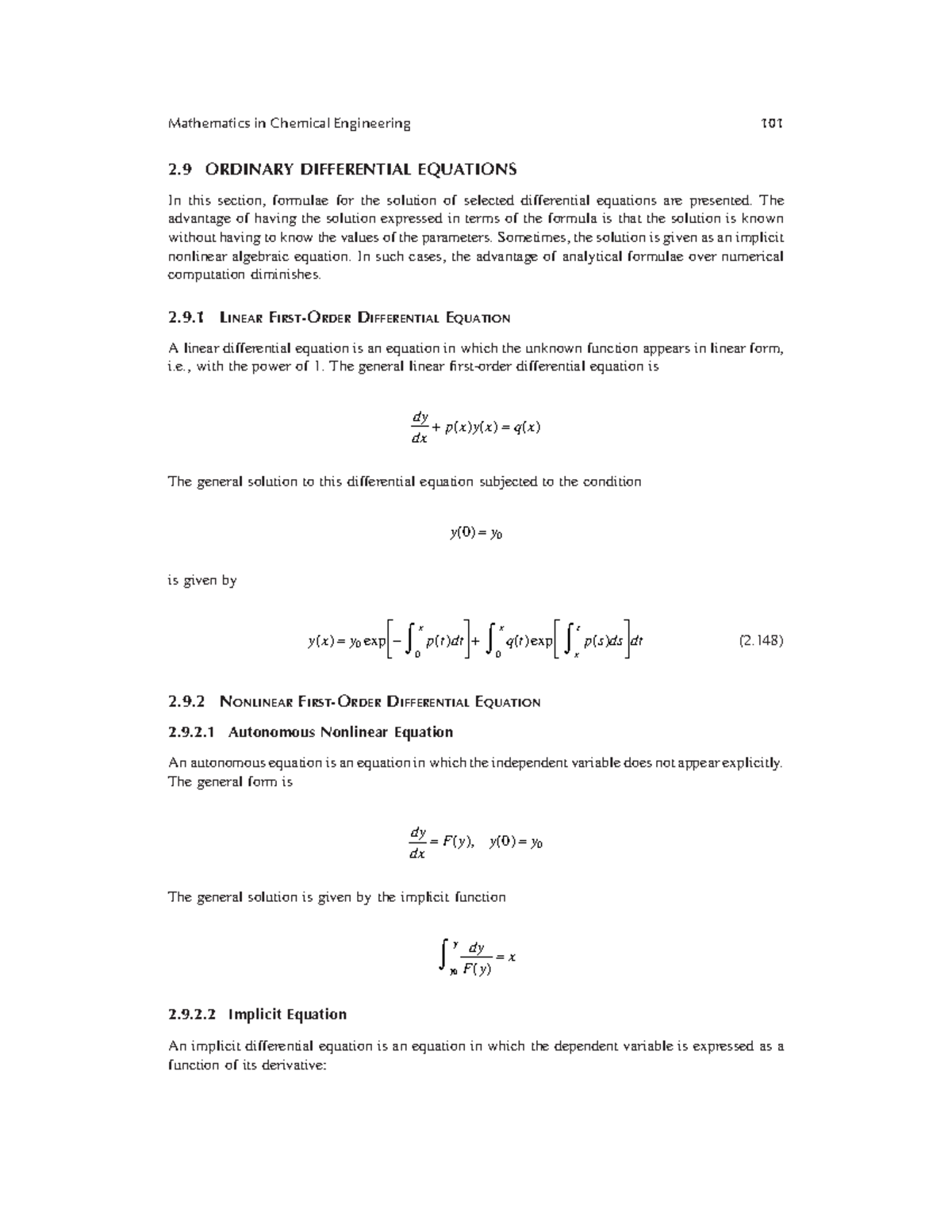 Albright's Chemical Engineering - Mathematics in Chemical Engineering ...