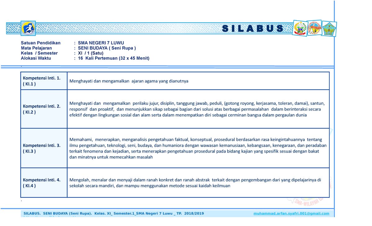 Print 1 K13 Silabus Seni Rupa XI smt-1 tp18-19 apg - SILABUS. SENI ...
