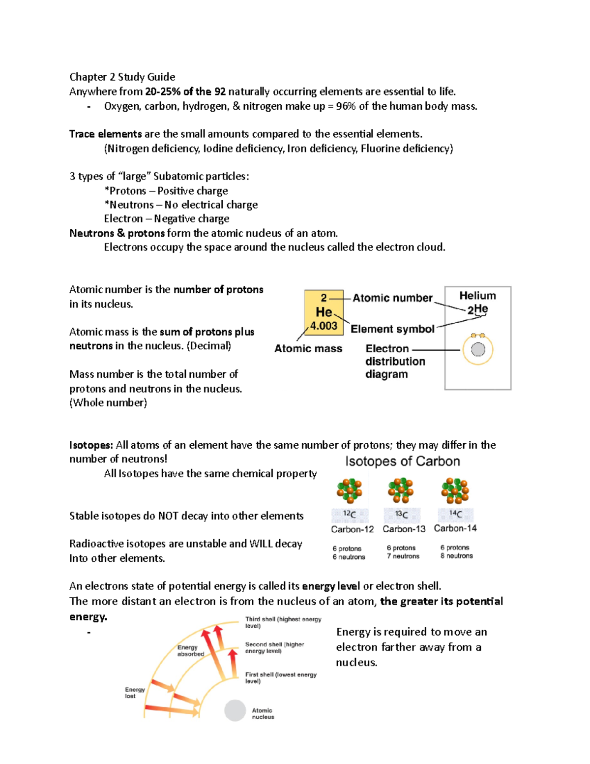 Chapter 2 Study Guide - Chapter 2 Study Guide Anywhere from 20-25% of ...
