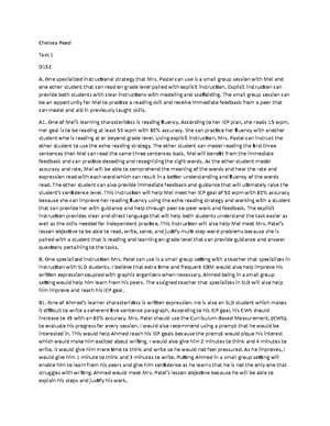 Inclusive Classroom D152 - Ashley Lee Inclusive Classroom D Task 1 ...