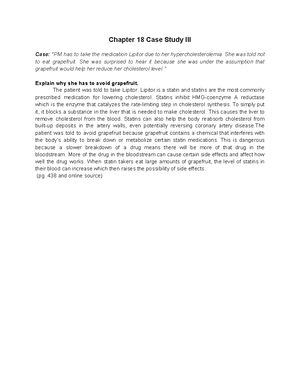 CH 17 Hypertension (III) - Chapter 17 Case Study III Case: “PM is obese ...