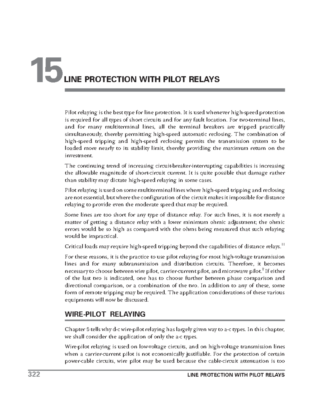 Art15 LINE Protection WITH Pilot Relays - Pilot relaying is the best ...