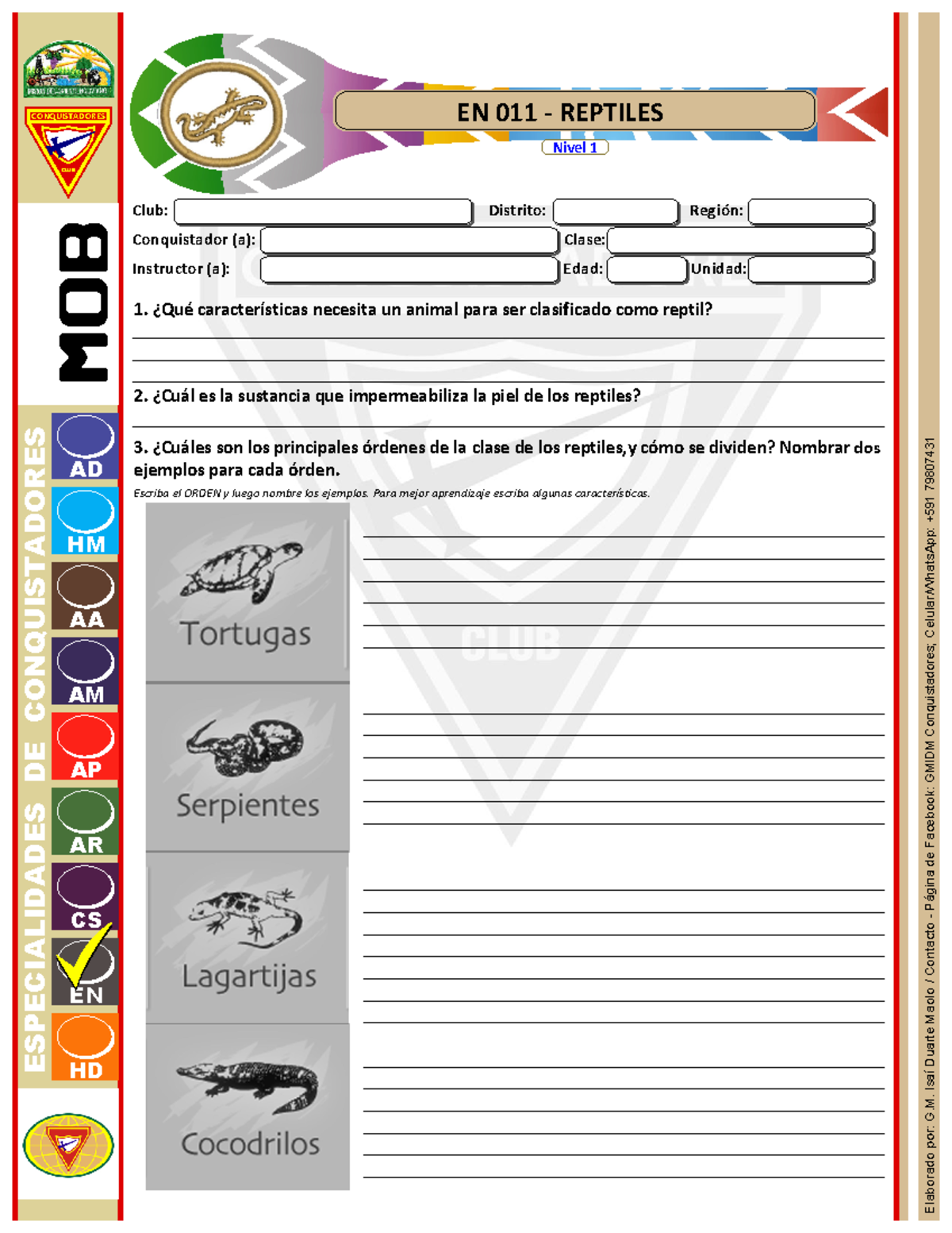EN-011 Reptiles - Apuntes LINDOS - por: G. Isaí Duarte Maolo / Contacto ...