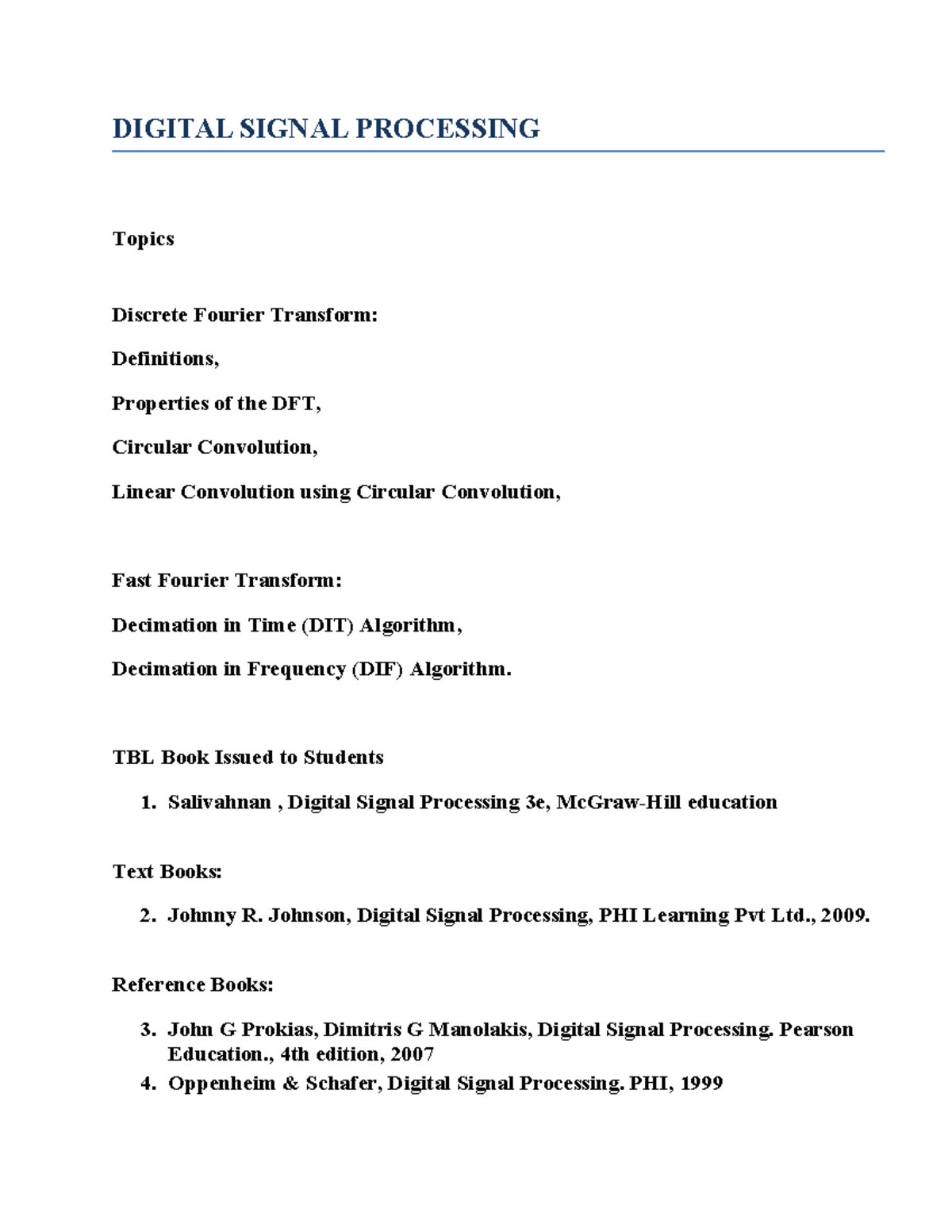 U4 DFT & FFT - easy dsp notes - DIGITAL SIGNAL PROCESSING Topics ...