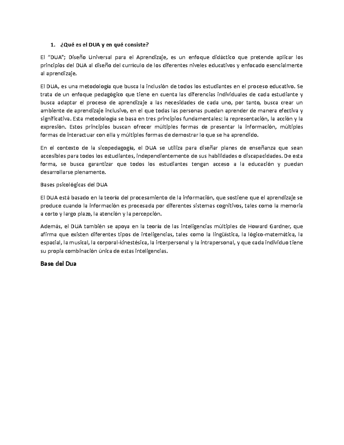 Qué es el DUA y en qué consiste - ¿Qué es el DUA y en qué consiste? El ...