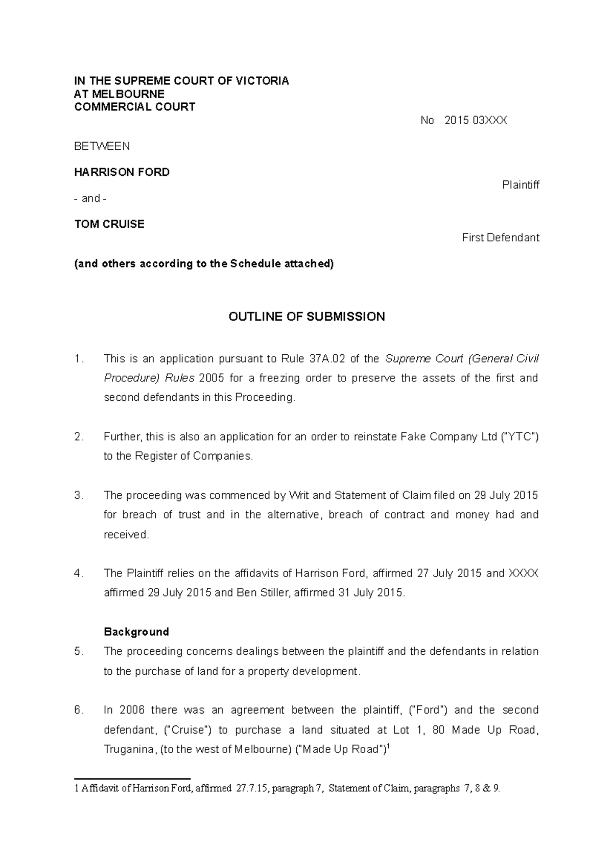 6 - Supreme Court - Freezing Order - IN THE SUPREME COURT OF VICTORIA ...