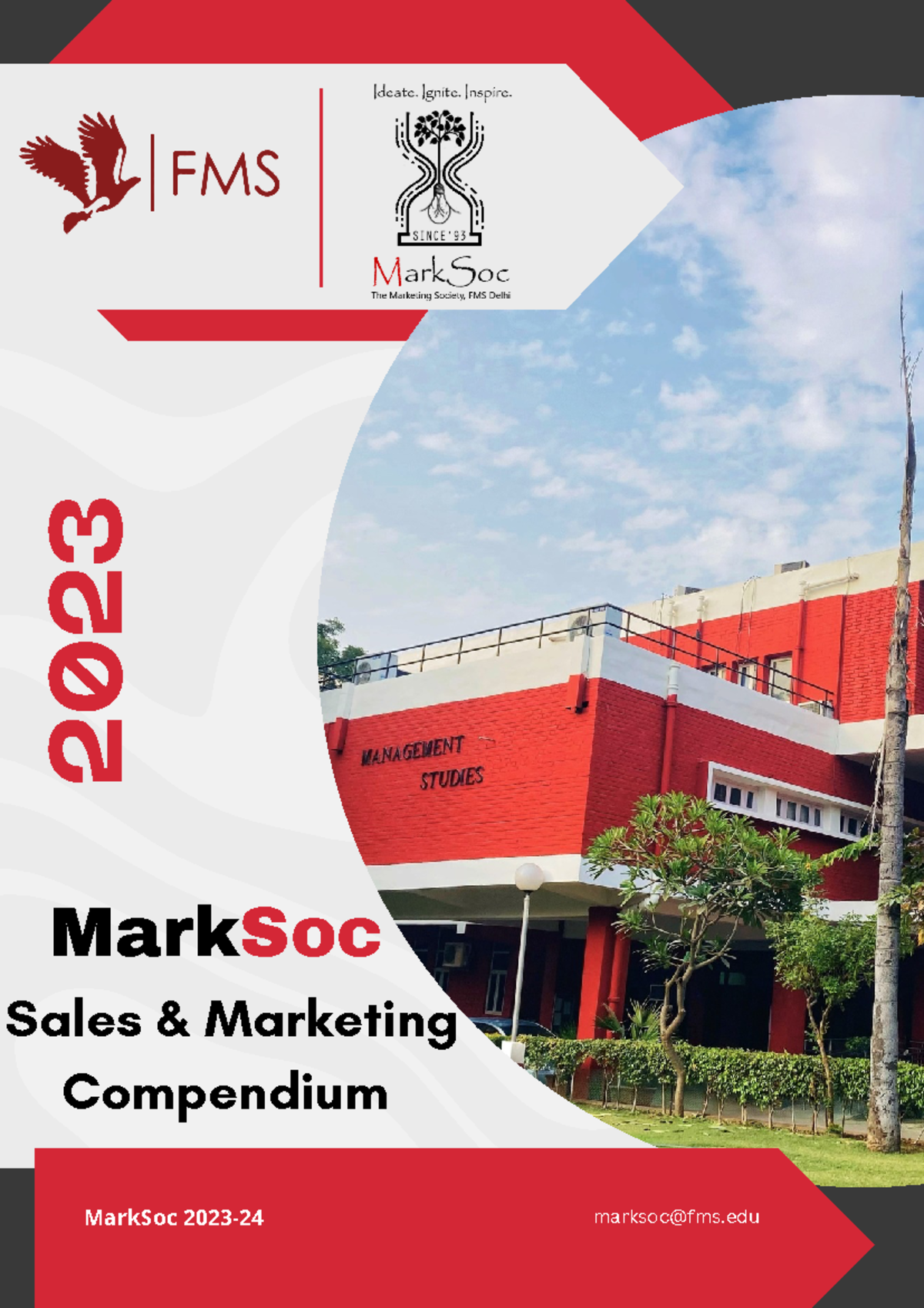 Mark Soc S&M Compendium 2023-24 - 2023 MarkSoc marksoc@fms Sales ...