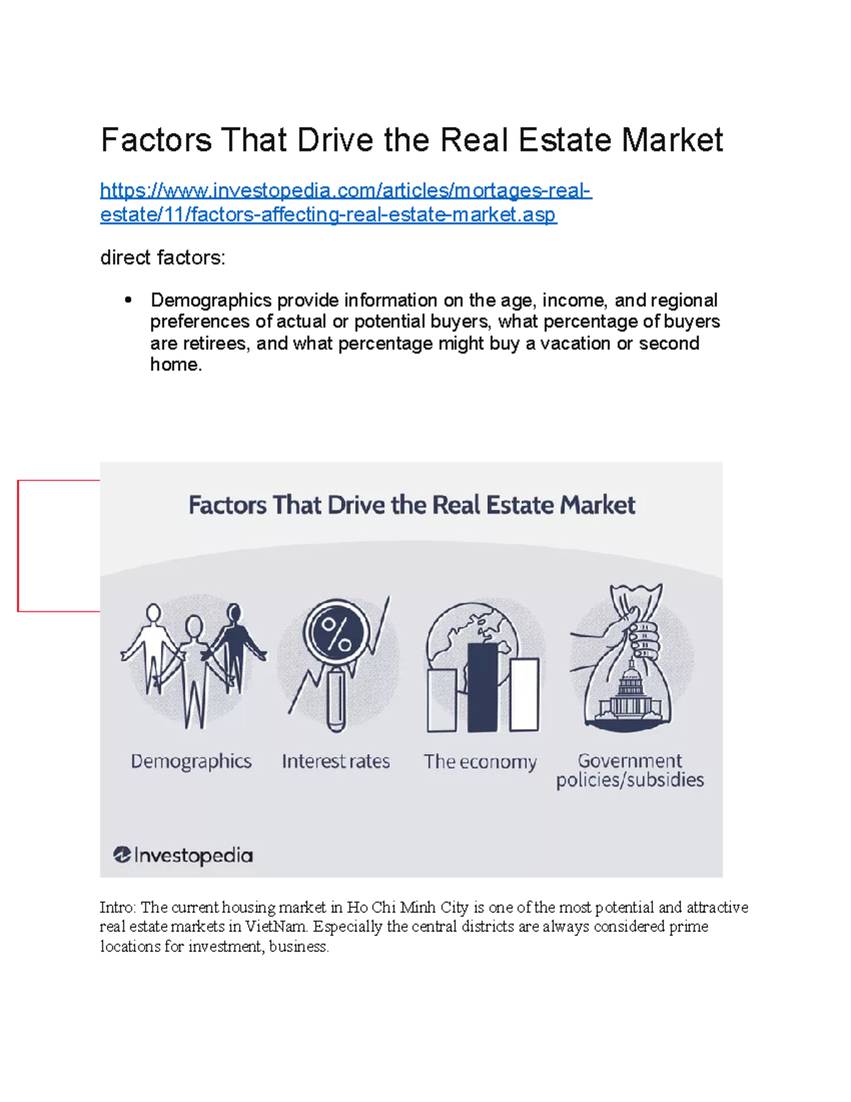 Factors That Drive the Real Estate Market - Factors That Drive the Real ...